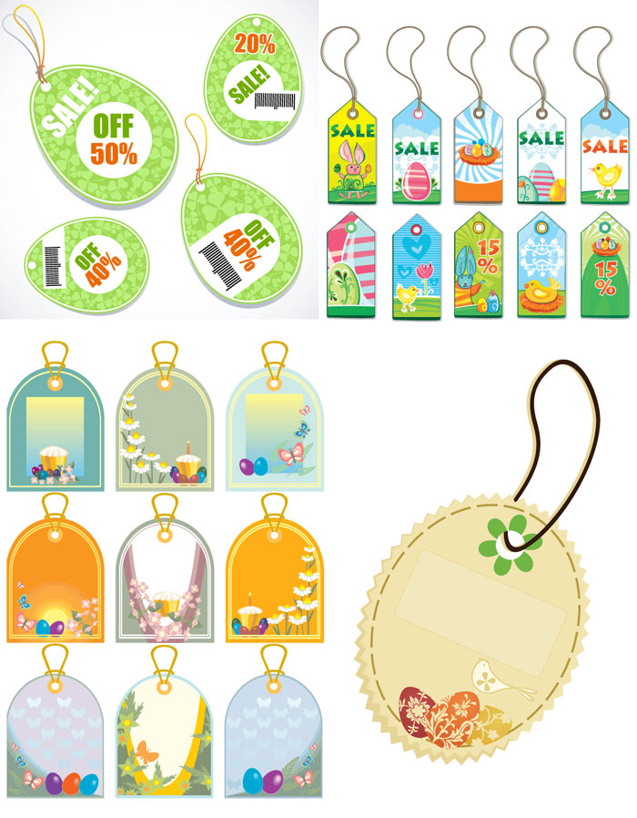 Easter sale tags vector – Free Download | VectorPicFree